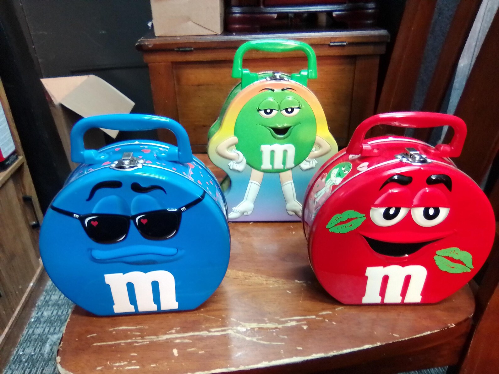 Set of 3 M&M Tin Mini Suitcase Collectibles - Etsy