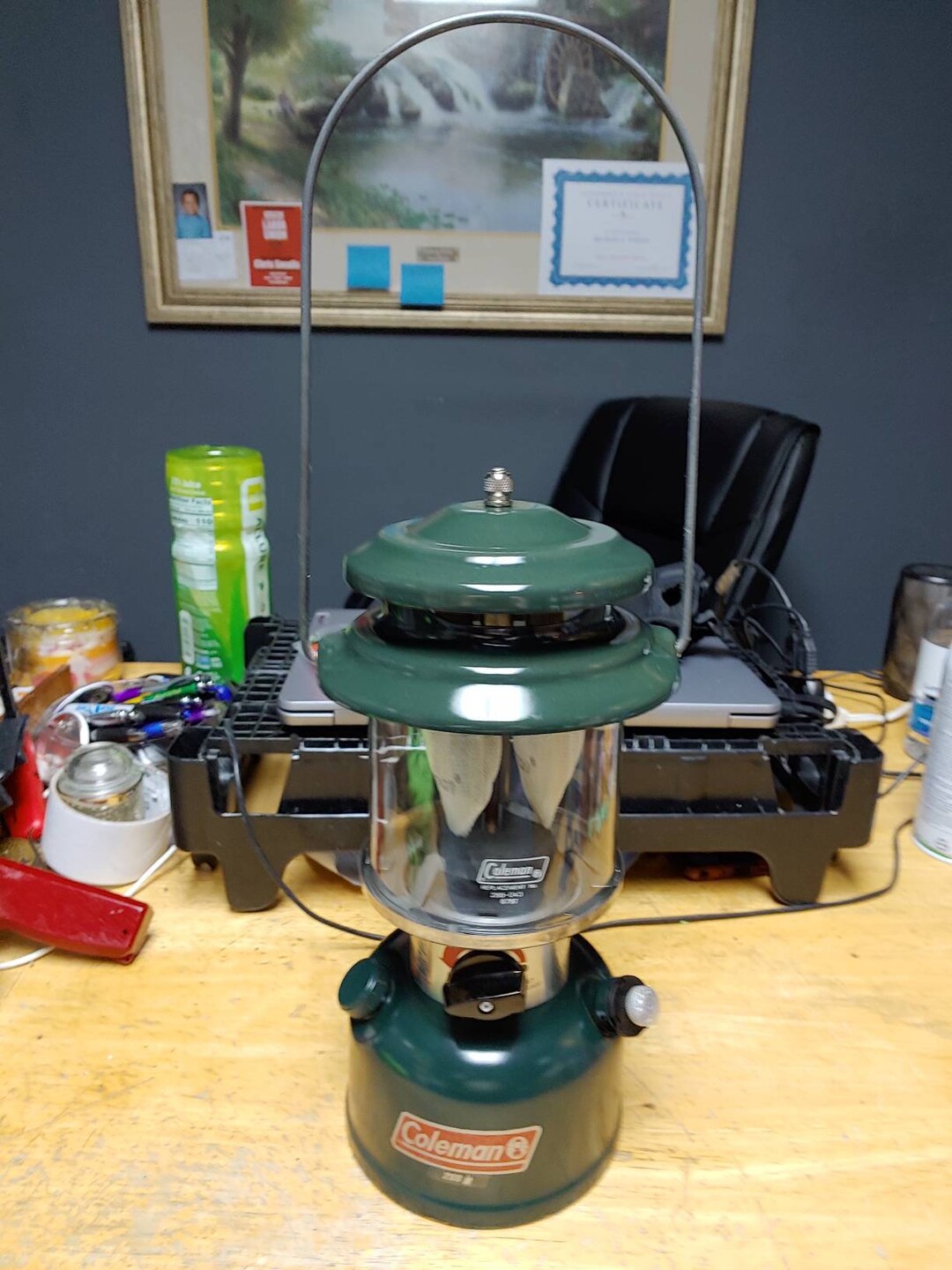 Coleman 288 A700T Double Mantle Lantern With Chimney Circa. December 1997 - Etsy