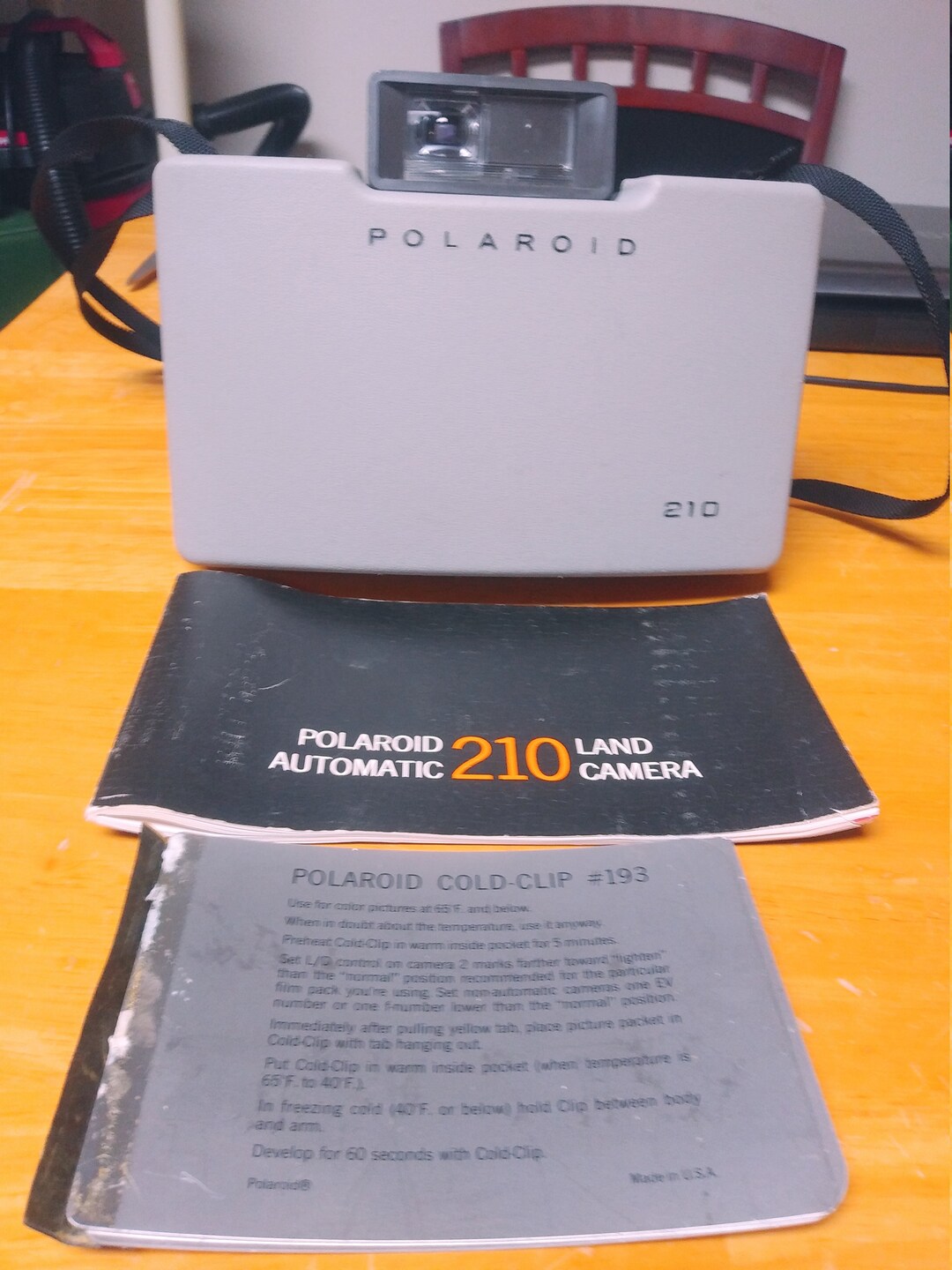 Polaroid 210 Automatic Land Camera With Owners Manual and Cooling Film ...