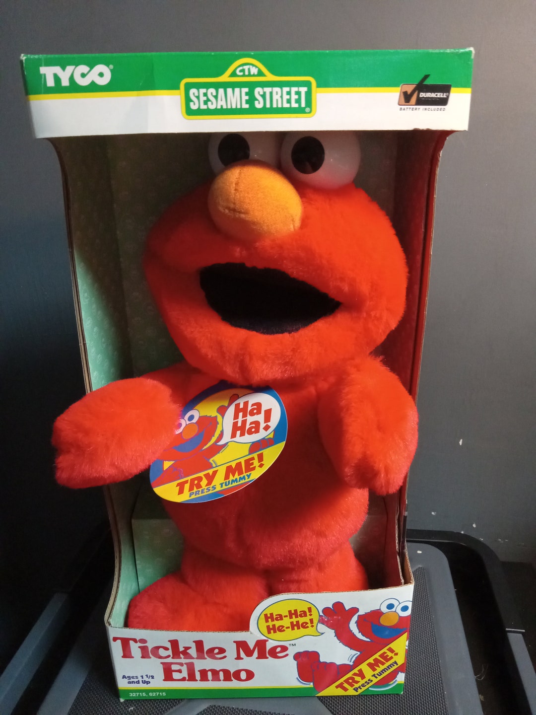 Tickle Me Elmo With Box Circa. 1996 - Etsy