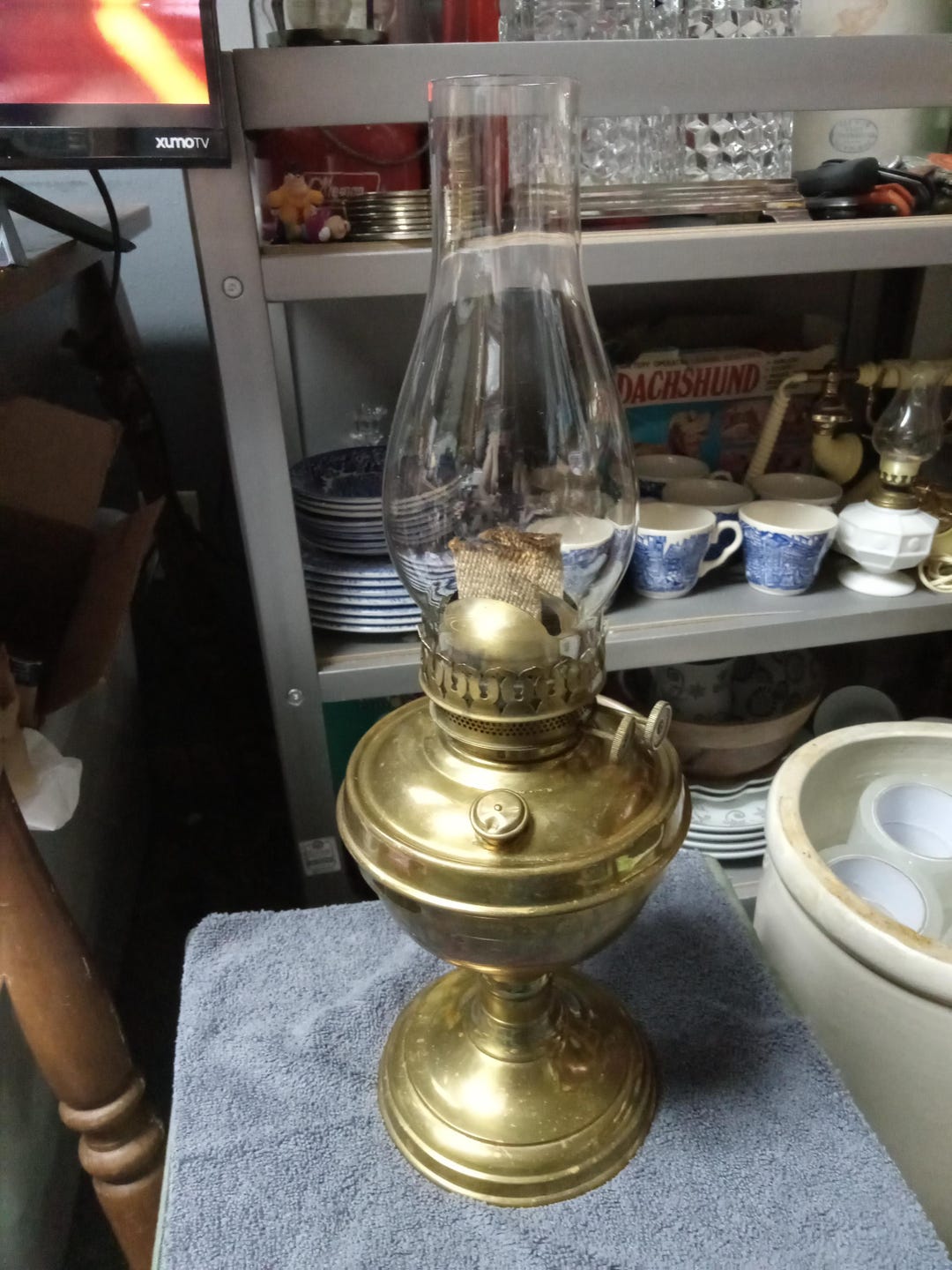 Double Burner Brass Hurricane Lamp Circa. 1876 - Etsy