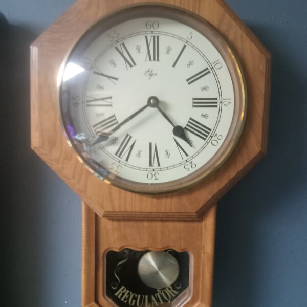 Elgin Wall Clock - Etsy