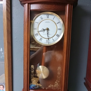 Seth Thomas Pendulating Wall Clock Westminster Ave Maria - Etsy