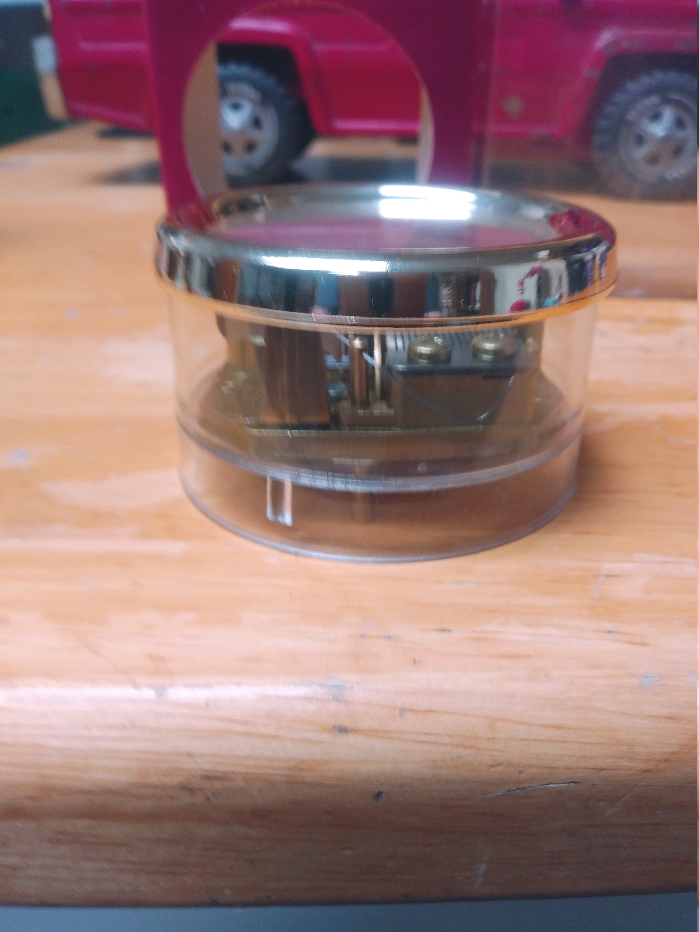 1980s Music Box paper weight in original box that plays Brahms Lullaby ...