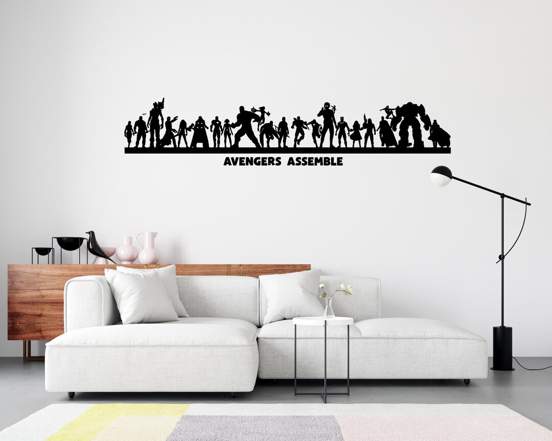 Avengers Wooden Wall Art: Superheroes Home Decor - Etsy