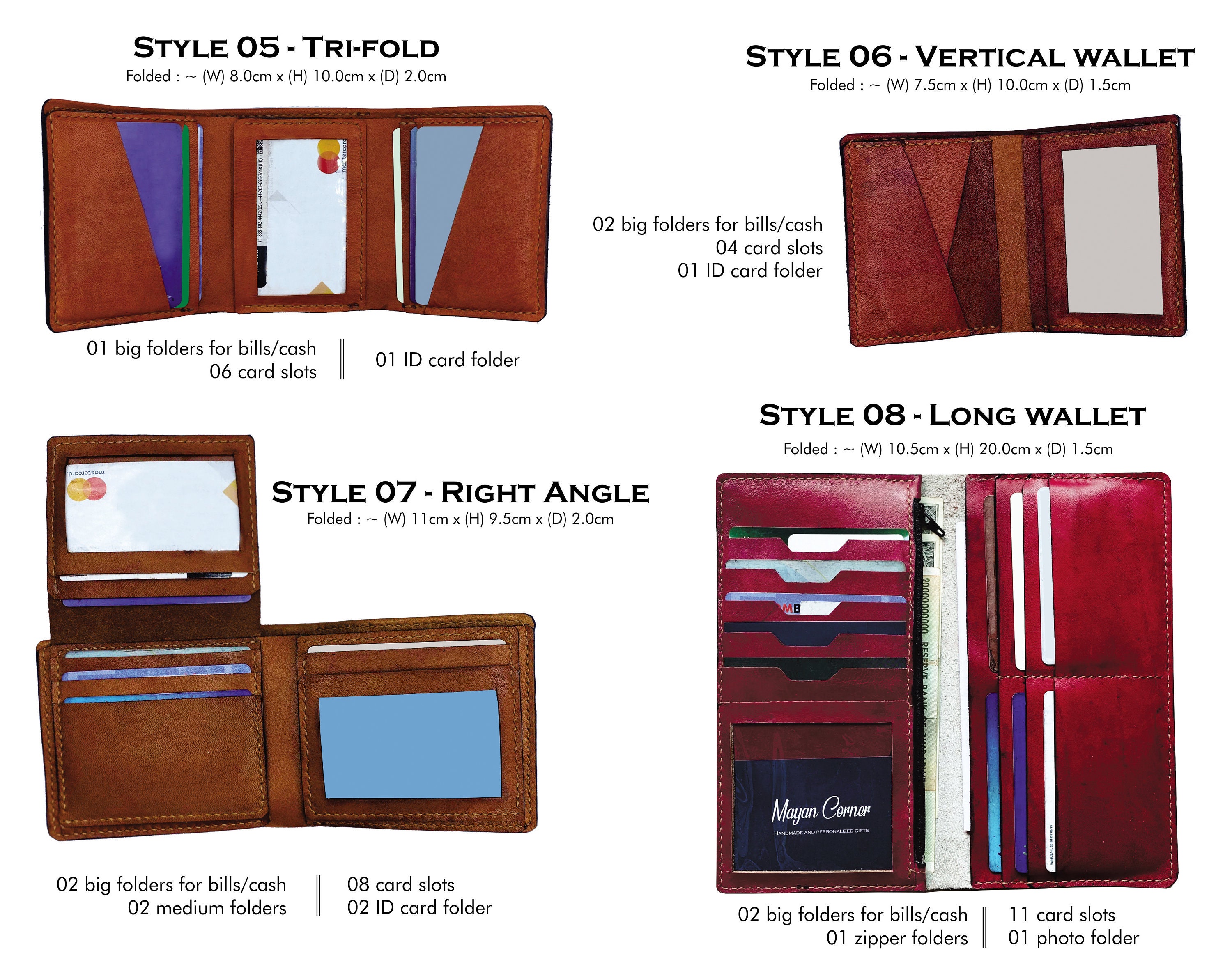 Mountain Wallet/men Wallet/leather Handmade Wallet/forest Tree | Etsy