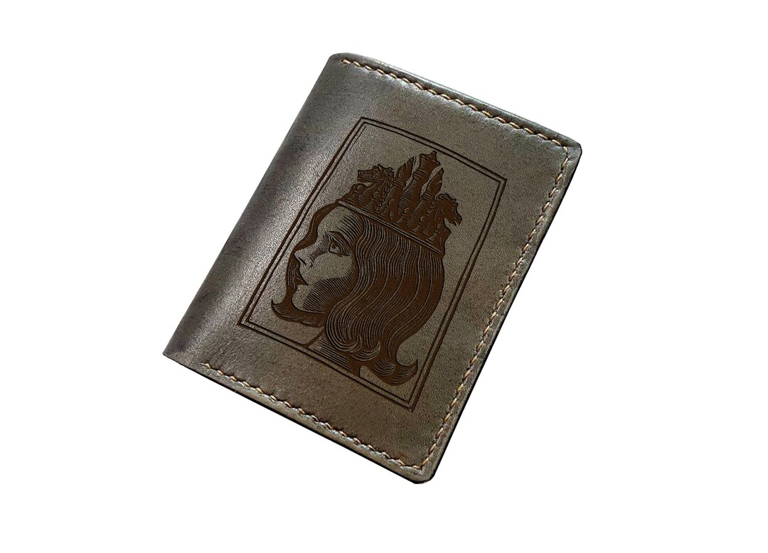 The Queen Chess Genuine Leather Wallet, Unique Wallet for Her, Handmade ...