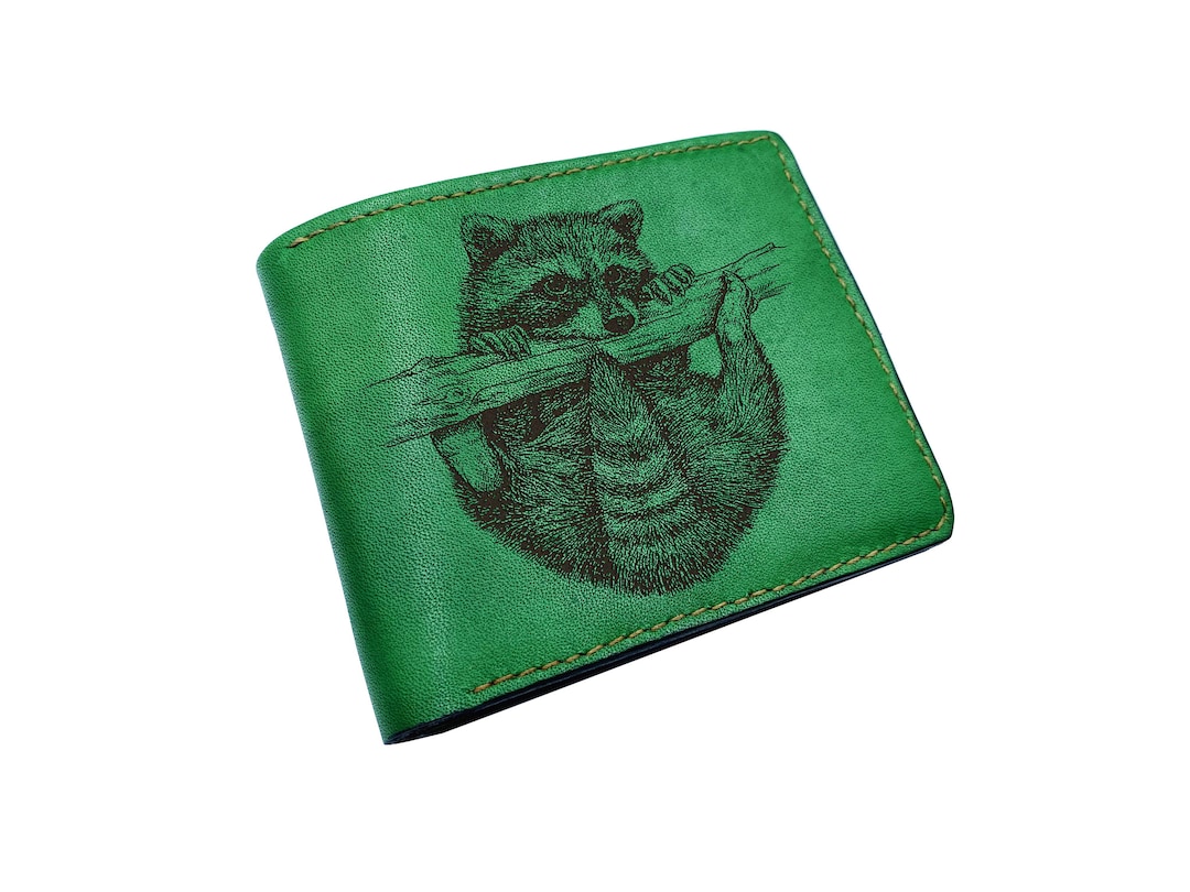 Cute Raccoon Premium Leather Wallet, Rocket Raccoon Unique Wallet ...