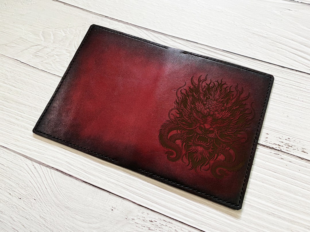 The Coolest Chinese Dragon Head Men Wallet, Asian Dragon Leather ...