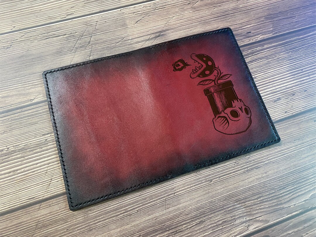 Handmade Leather Trifold Wallet: Zombie Mushroom Game Gift - Etsy
