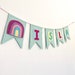 Personalised Pastel Name Banner, Custom Baby Name Banner, Rainbow ...