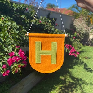 Mini Felt Initial Banner Custom Colour Letter Flag - Etsy Australia