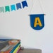 Mini Felt Initial Banner Custom Colour Letter Flag - Etsy Australia