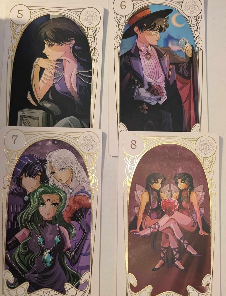 Mystical Sailor Moon Tarot Deck With Insert Guidebook and Suits - Etsy
