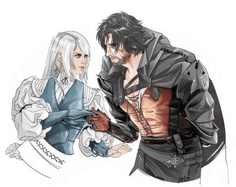 Final Fantasy XVI Clive and Jill Limited Edition Fine Art Print FFXVI ...