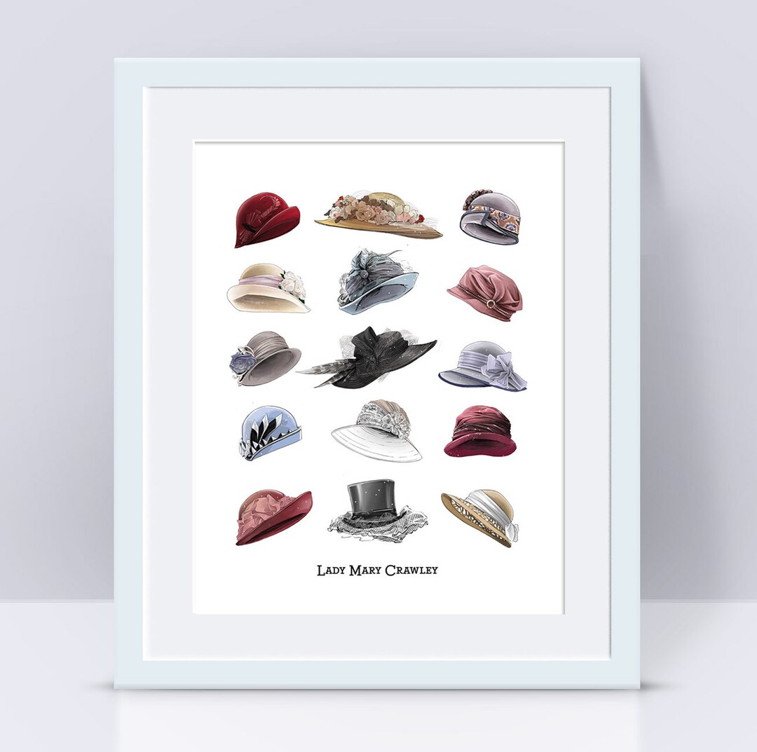 Lady Mary's Hat Collection 11x14 - Etsy