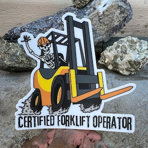 Certified Forklift Operator Sticker - Etsy
