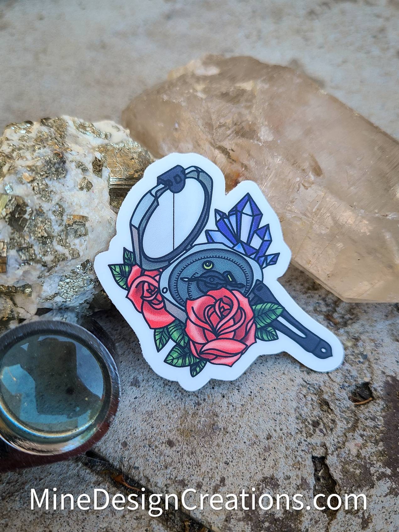 Brunton Compass Tattoo Inspired Sticker - 2 Size Options! - Etsy