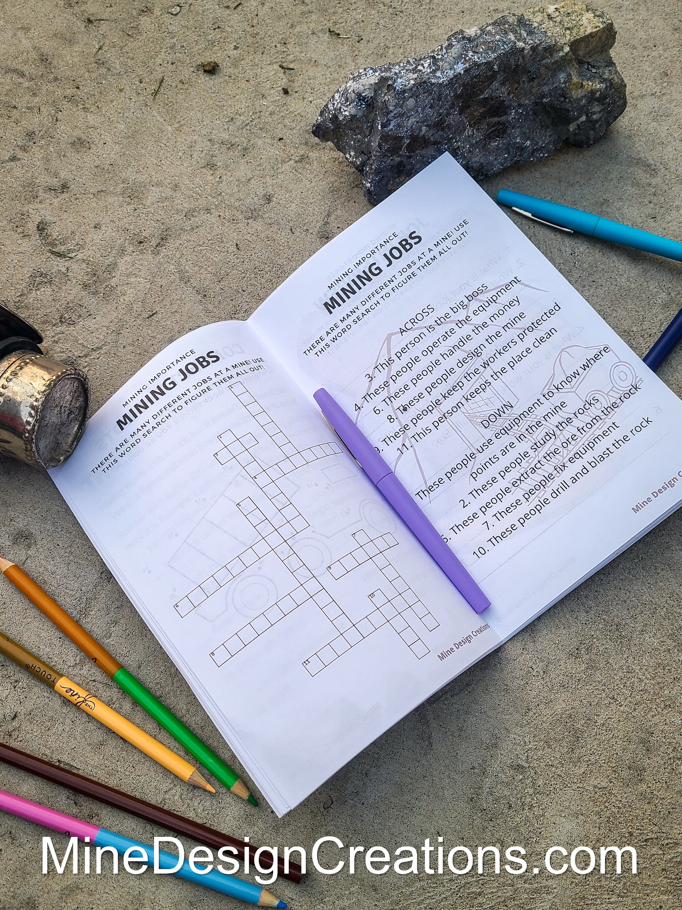 Digital Download Mini Miner Handbook Foldable Booklet | Etsy