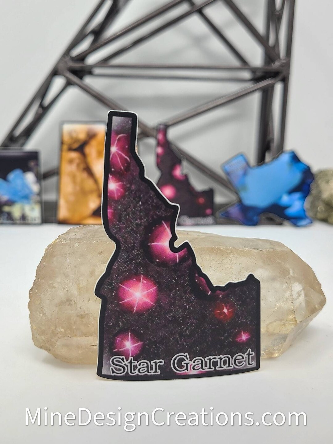 FINAL SALE: Idaho State Gem Sticker - Star Garnet - Etsy