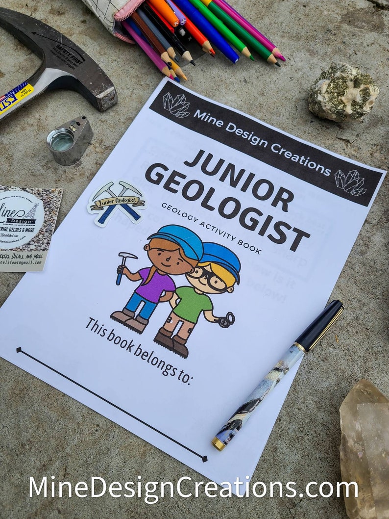 Digital Download Junior Geologist Full Page - Etsy