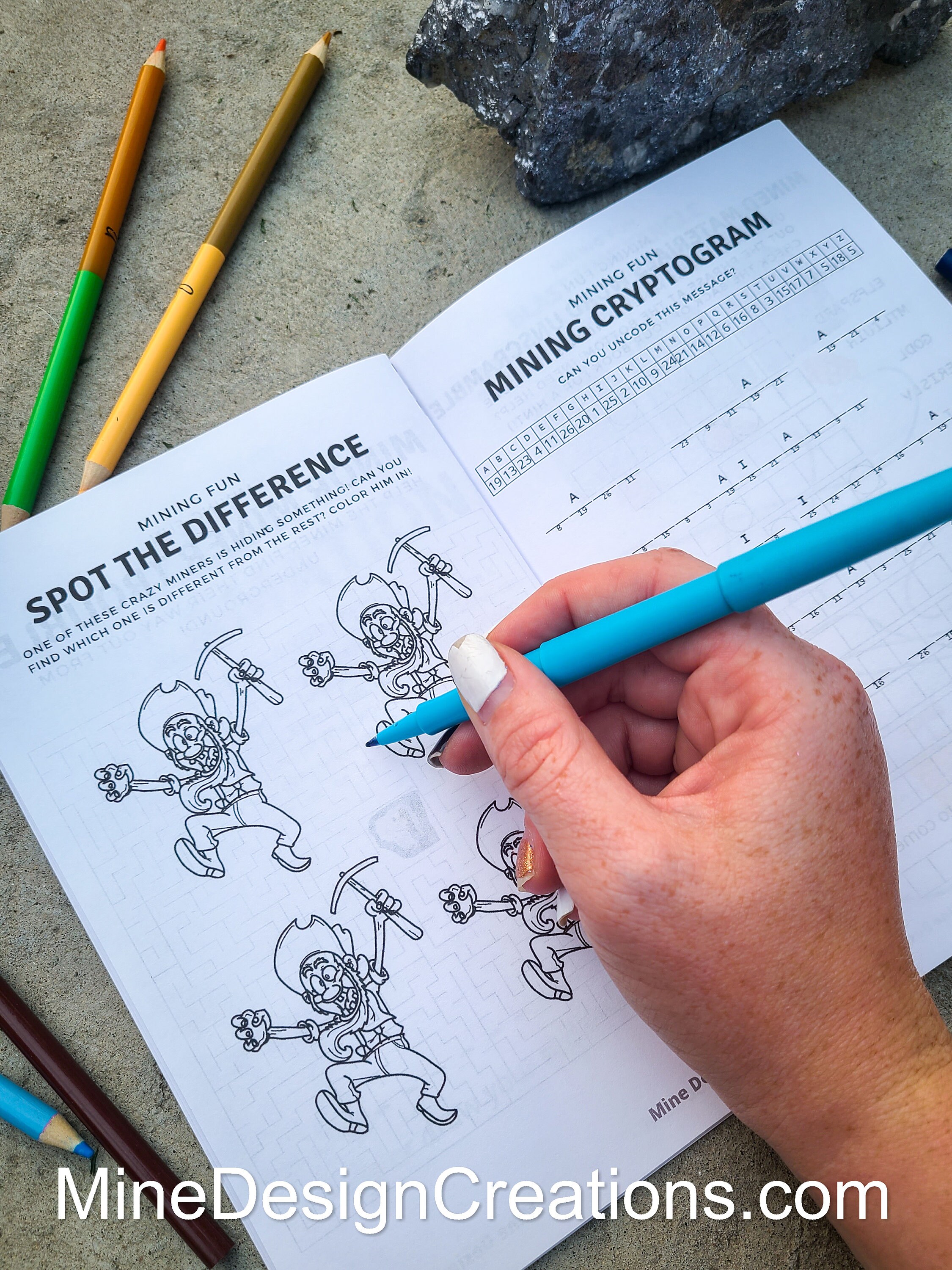 Digital Download Mini Miner Handbook Foldable Booklet | Etsy