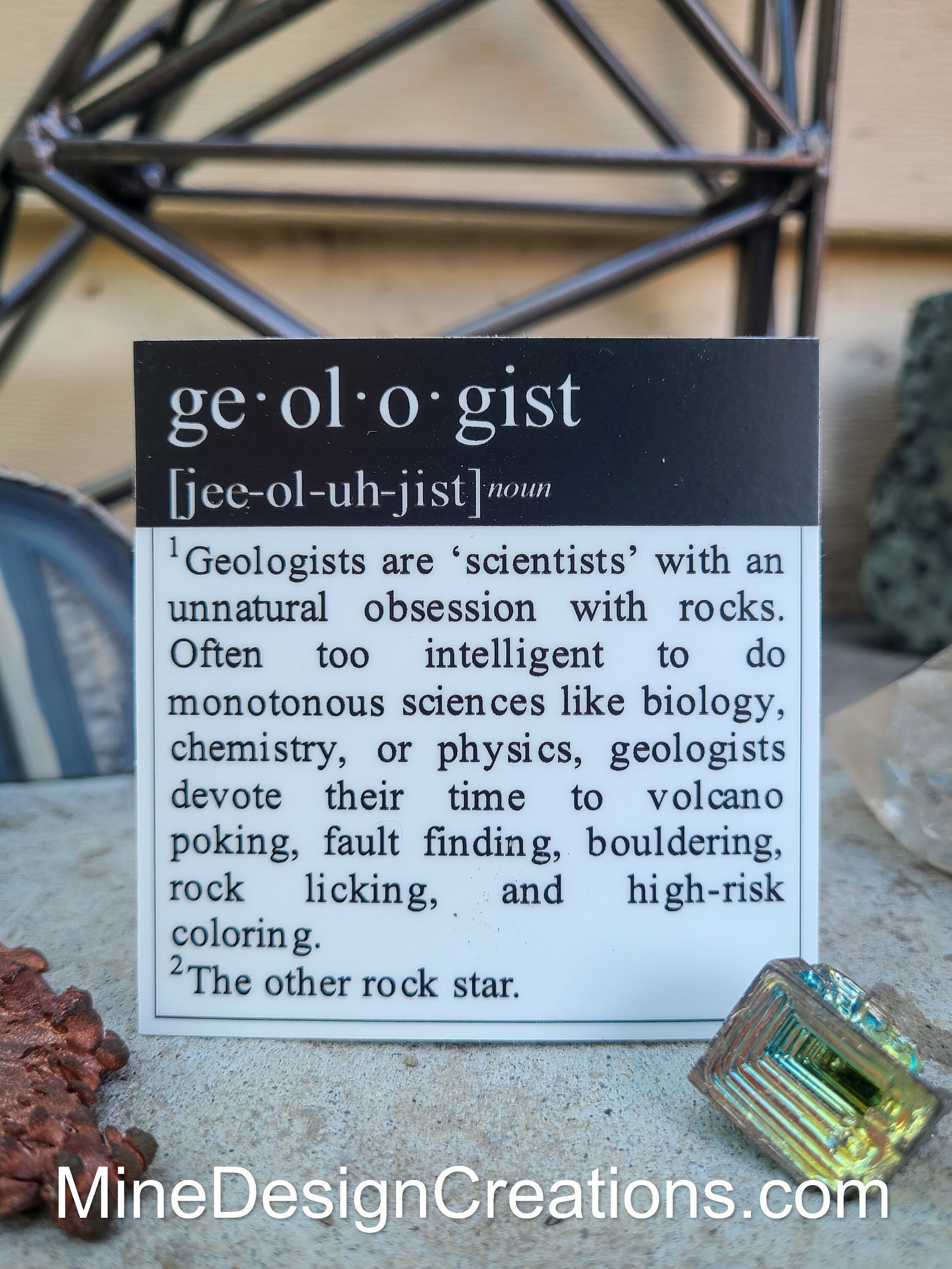 Geologist Definition Sticker - Etsy