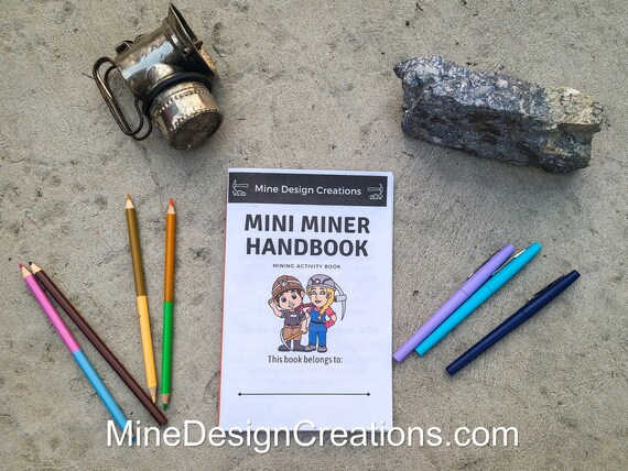 Digital Download Mini Miner Handbook Foldable Booklet | Etsy