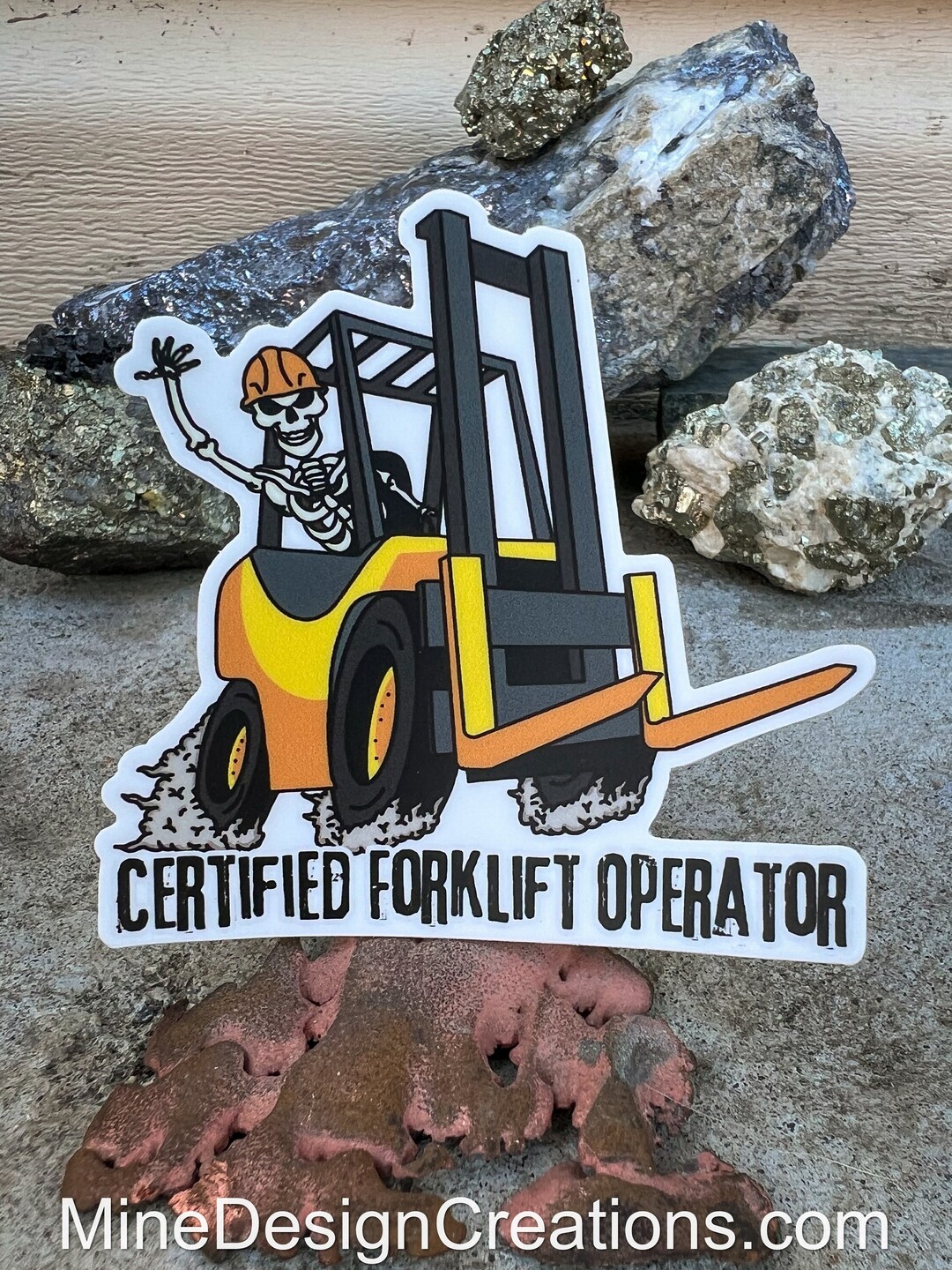Certified Forklift Operator Sticker - Etsy