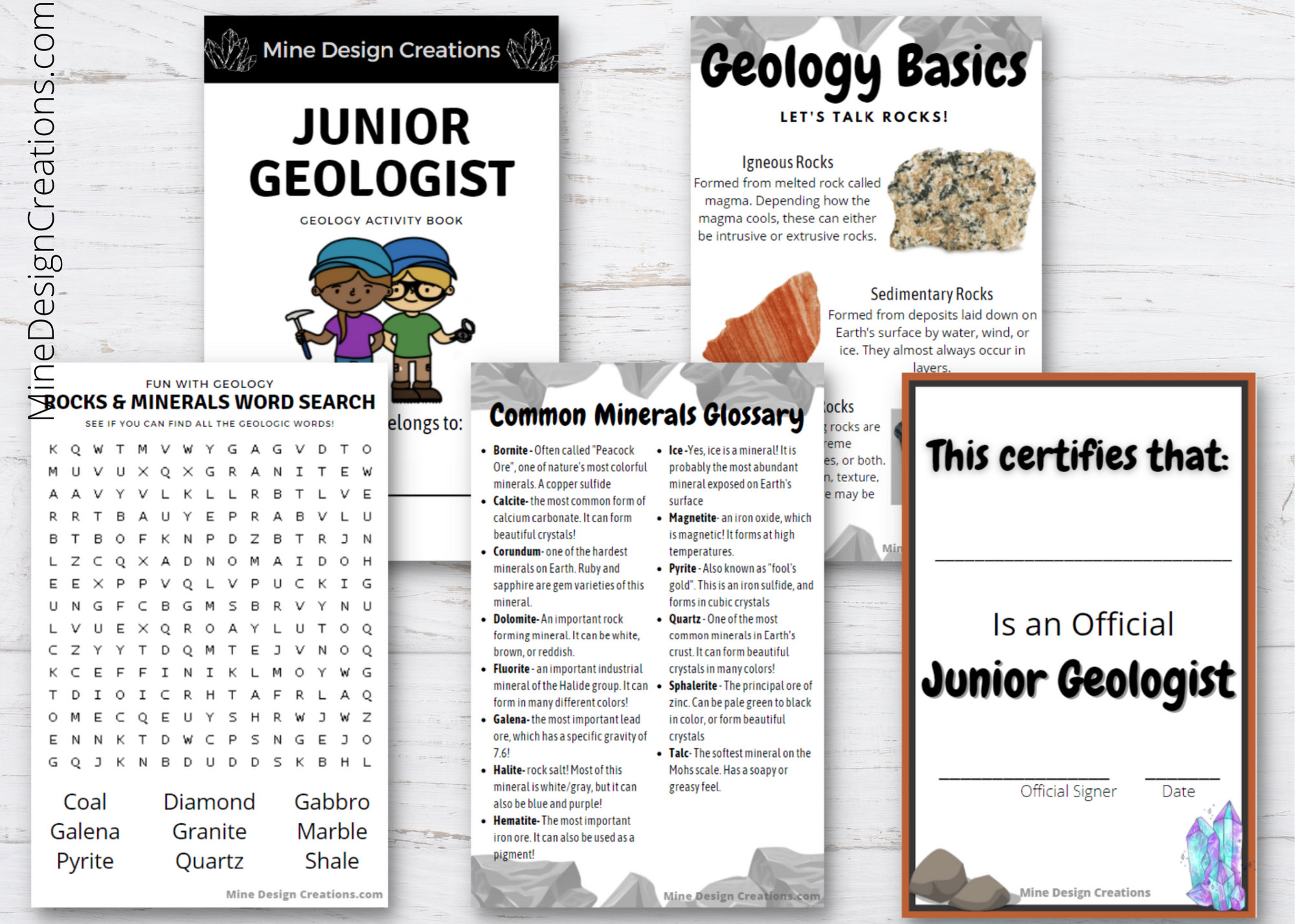 Digital Download Junior Geologist Foldable Booklet - Etsy