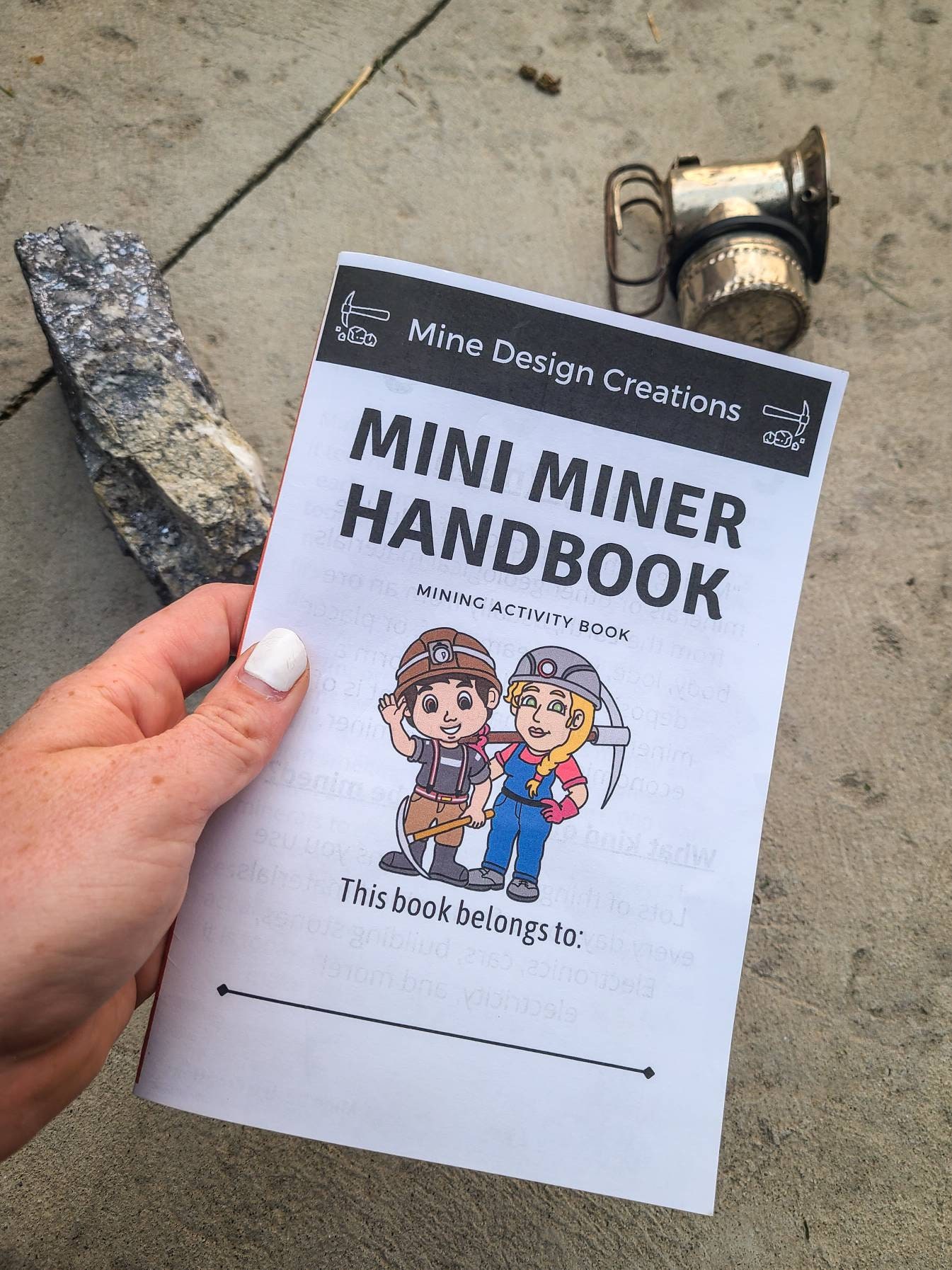 Digital Download Mini Miner Handbook Foldable Booklet | Etsy