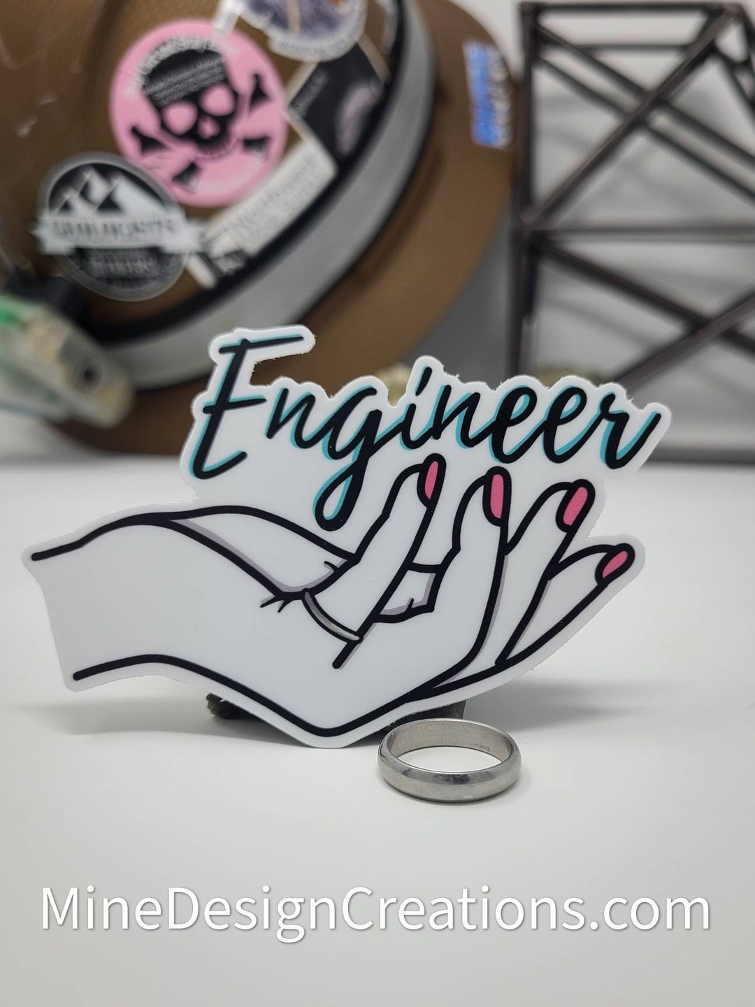 Women in Engineering Iron Ring Hand Sticker - Etsy