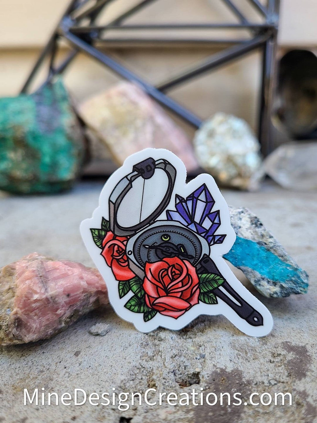 Brunton Compass Tattoo Inspired Sticker - 2 Size Options! - Etsy