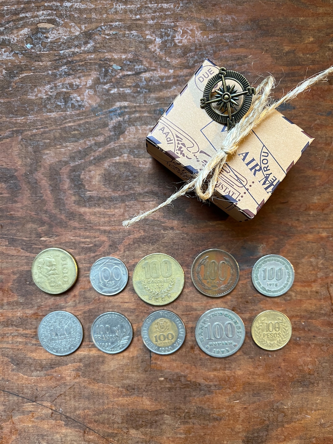 100th Birthday Coin Set: Vintage World Coins Centennial Gift - Etsy