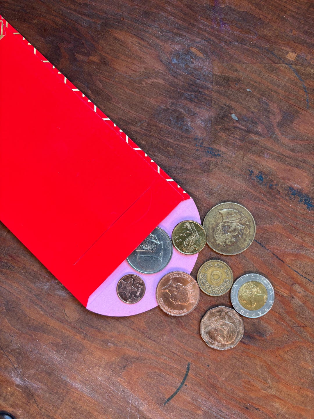 Lunar New Year Coin Set in Traditional Red Envelope - A Unique Twist on ...