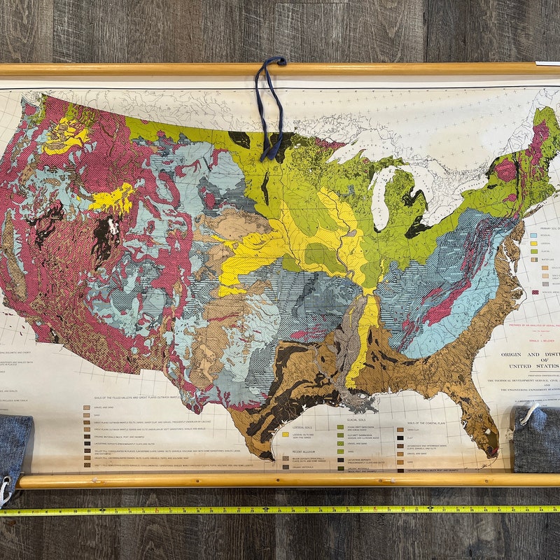 Pull Down Map - Etsy