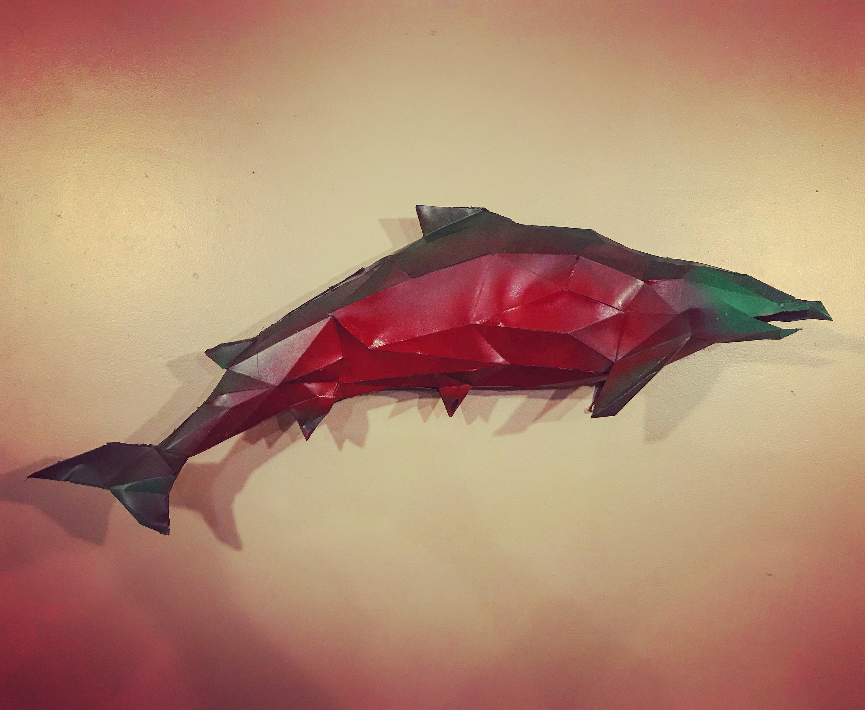 Sockeye Salmon DIY 3d Low-poly Papercraft Origami Sculpture - Etsy