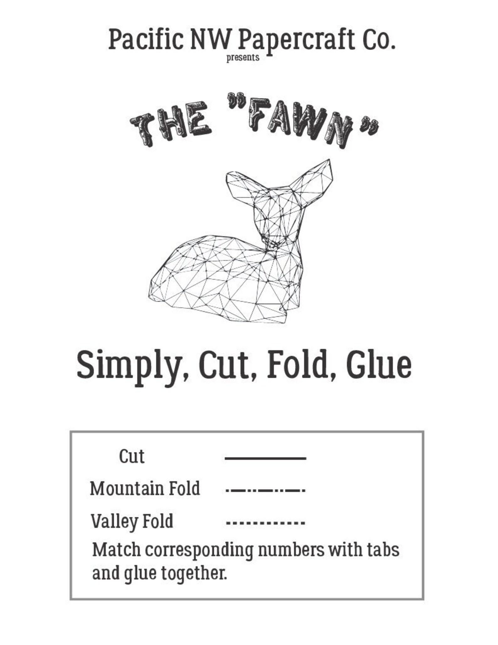 Fawn DIY 3d Low-poly Papercraft Origami Sculpture - Etsy