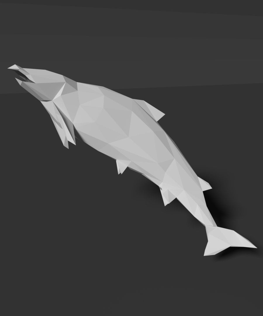 Sockeye Salmon DIY 3d Low-poly Papercraft Origami Sculpture - Etsy