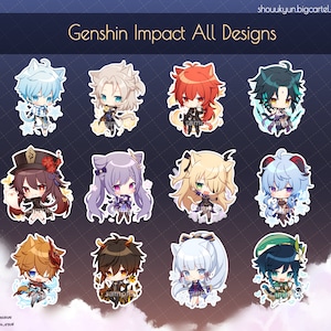 Genshin Impact Stickers - IN STOCK - Etsy
