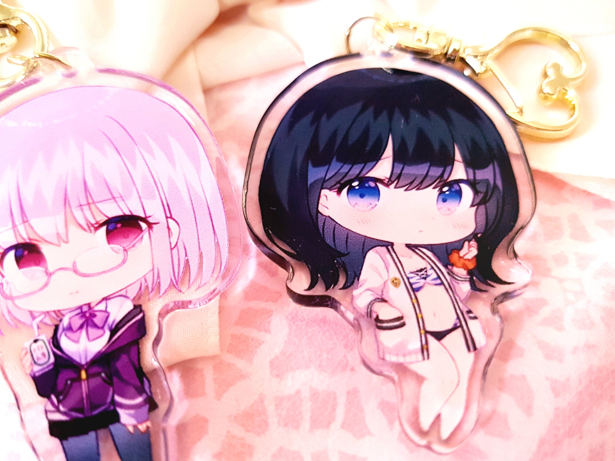 Akane and Rikka Double Sided Charm | Etsy