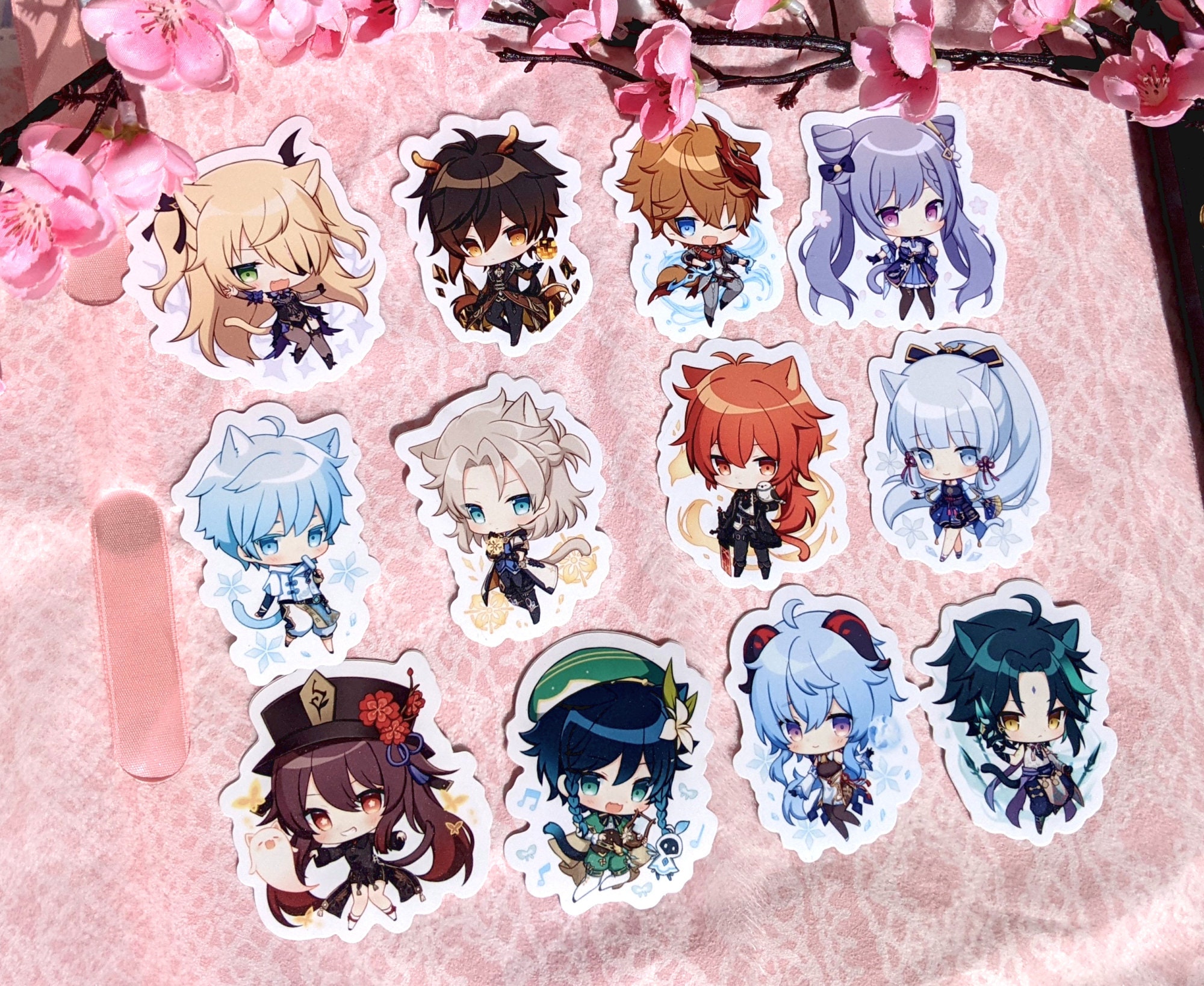 Genshin Impact Gacha Bag Stickers & Keychains IN STOCK | Etsy