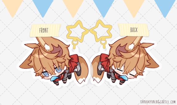 Fox Childe 2 Keychain Genshin Impact | Etsy