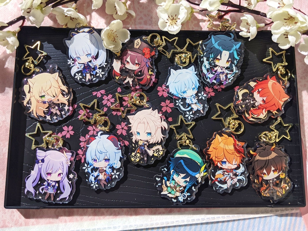Genshin Impact Keychains - IN STOCK - Etsy