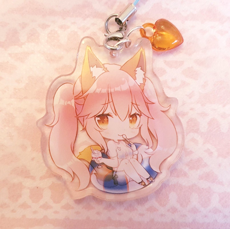 Beach Tamamo Keychain - Fate Grand Order - Etsy