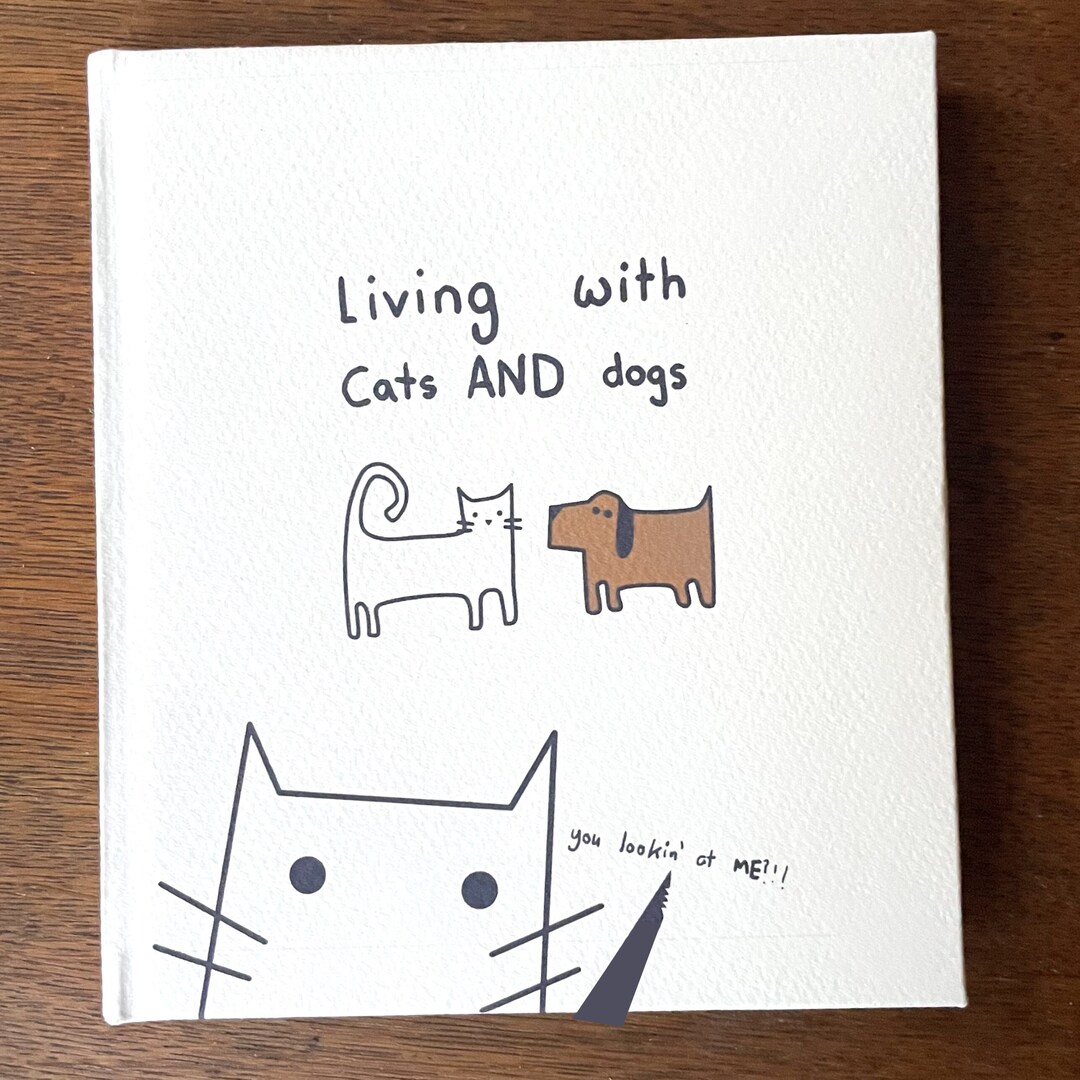 Living With Cats and Dogs Hand Bound Illustrated Book. - Etsy