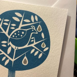 Set of 5 Partridge in a Pear Tree Cards - Etsy