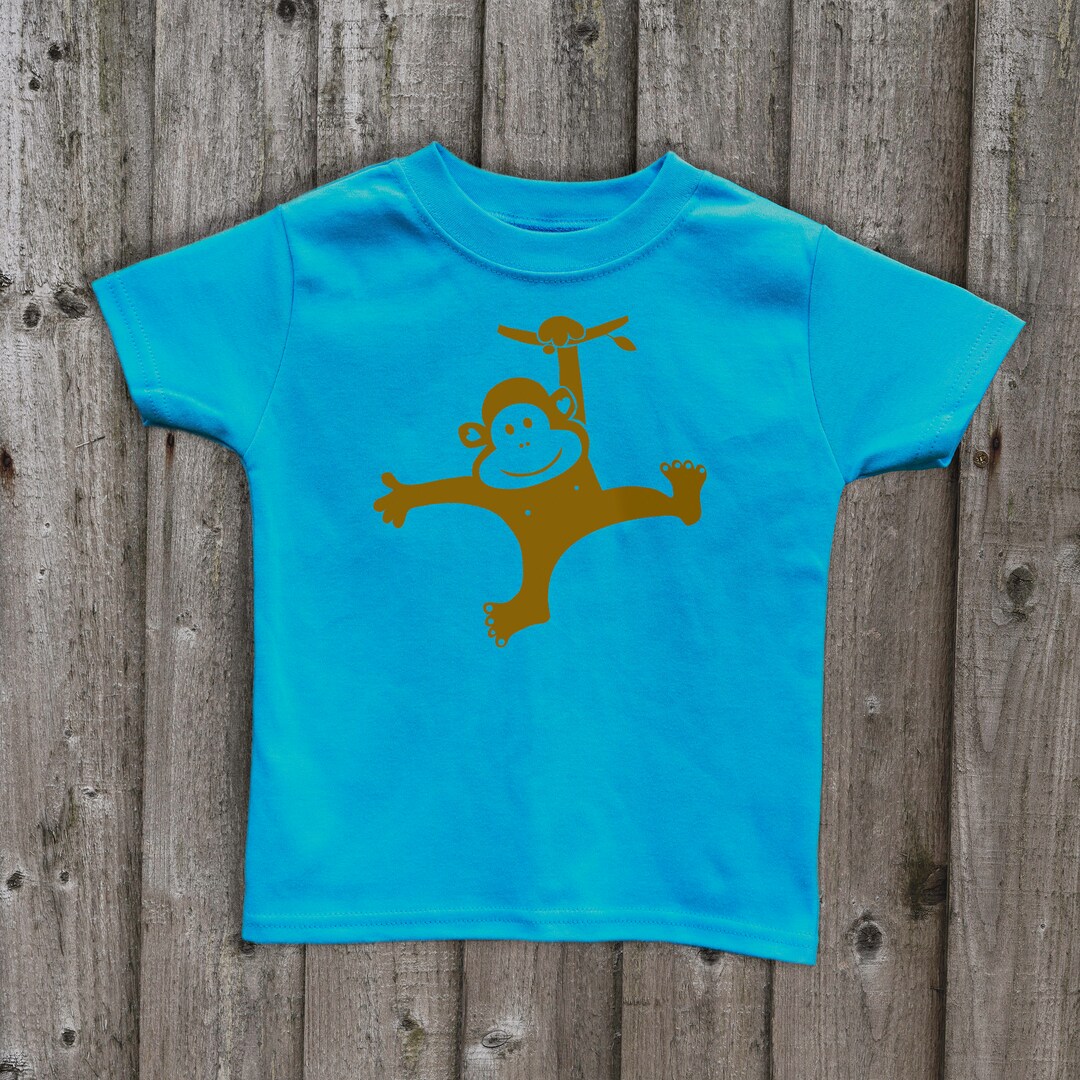 Monkey T Shirt Kids T Shirts Handmade Tops Monkey Unisex Etsy UK monkey-t-shirt-kids-t-shirts-handmade-tops-monkey-unisex-etsy-uk