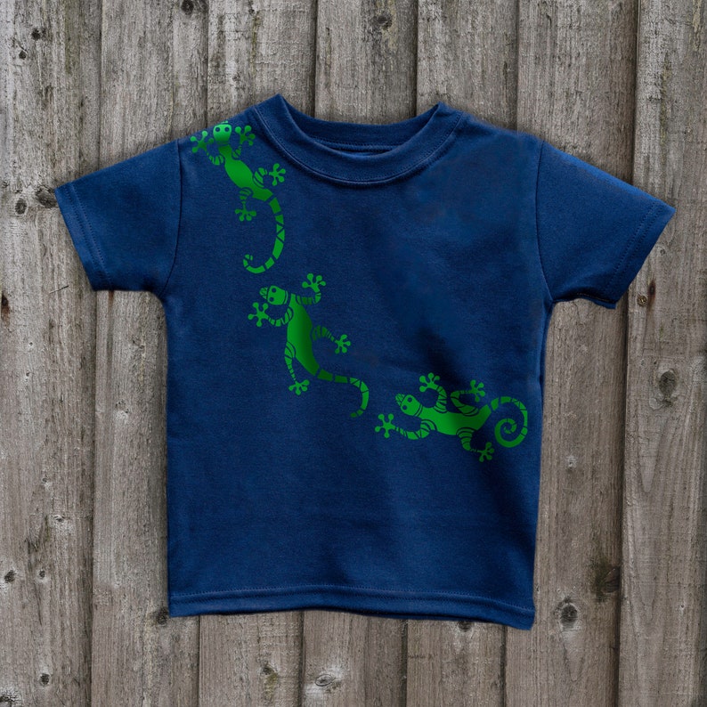 Gecko T Shirt Kids Lizard Tees Gecko Shirts Kids Clothes Soft - Etsy