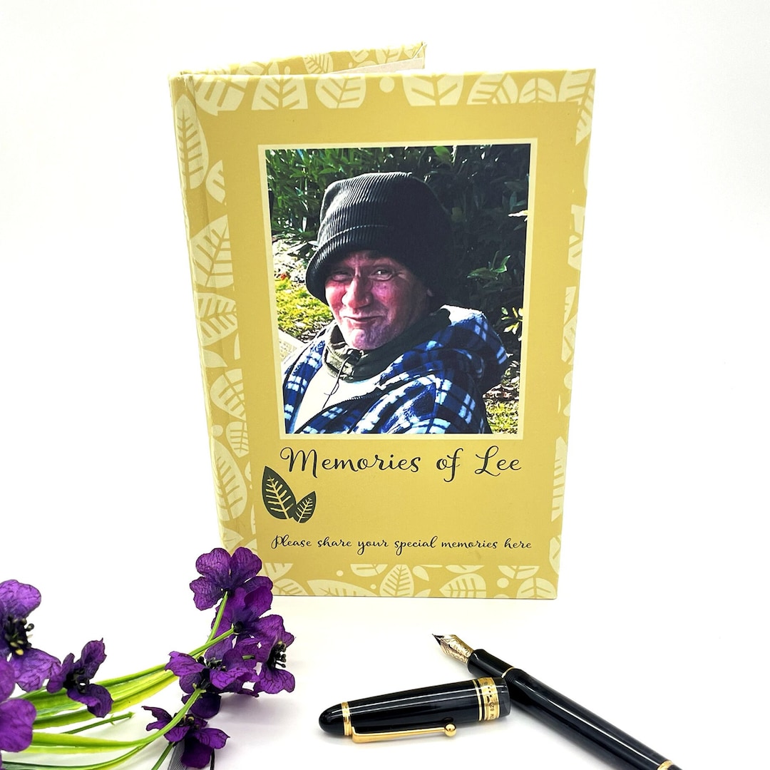 Customisable, Remembrance, Condolence, Hand Bound Book - Etsy